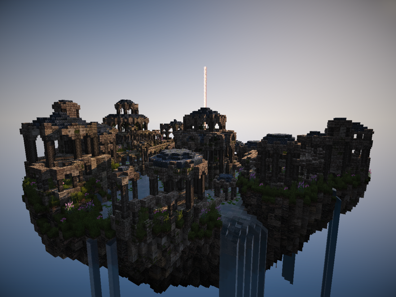 Floating Temple Minecraft Map