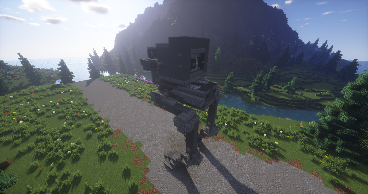 STAR WARS AT-ST Combat Walker (Tutorial) Minecraft Map
