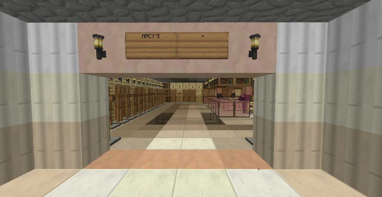 Retro American mall Minecraft Map