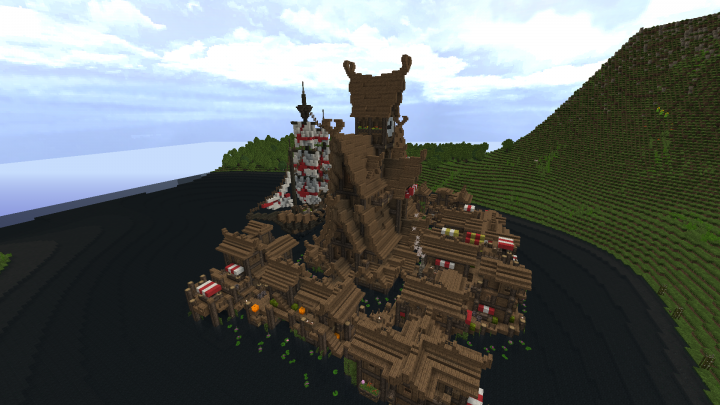 The Hobbit Lake Town Minecraft Map