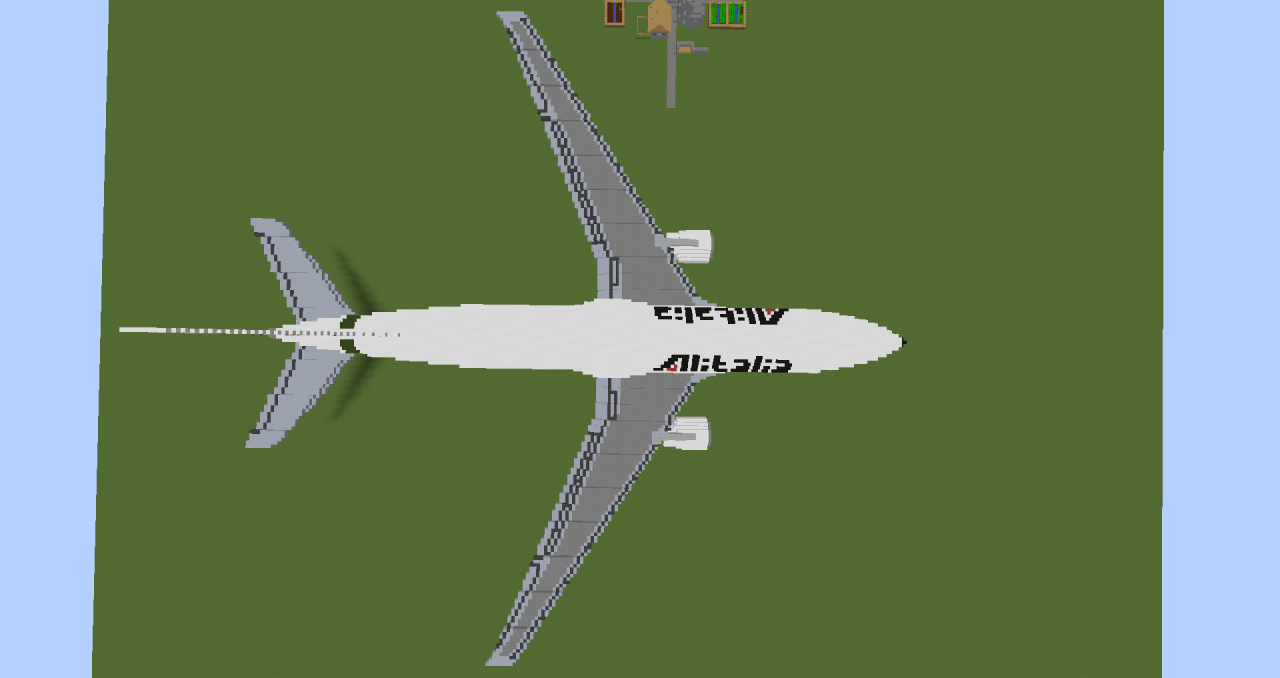 Airbus a300 (Alitalia) Minecraft Map