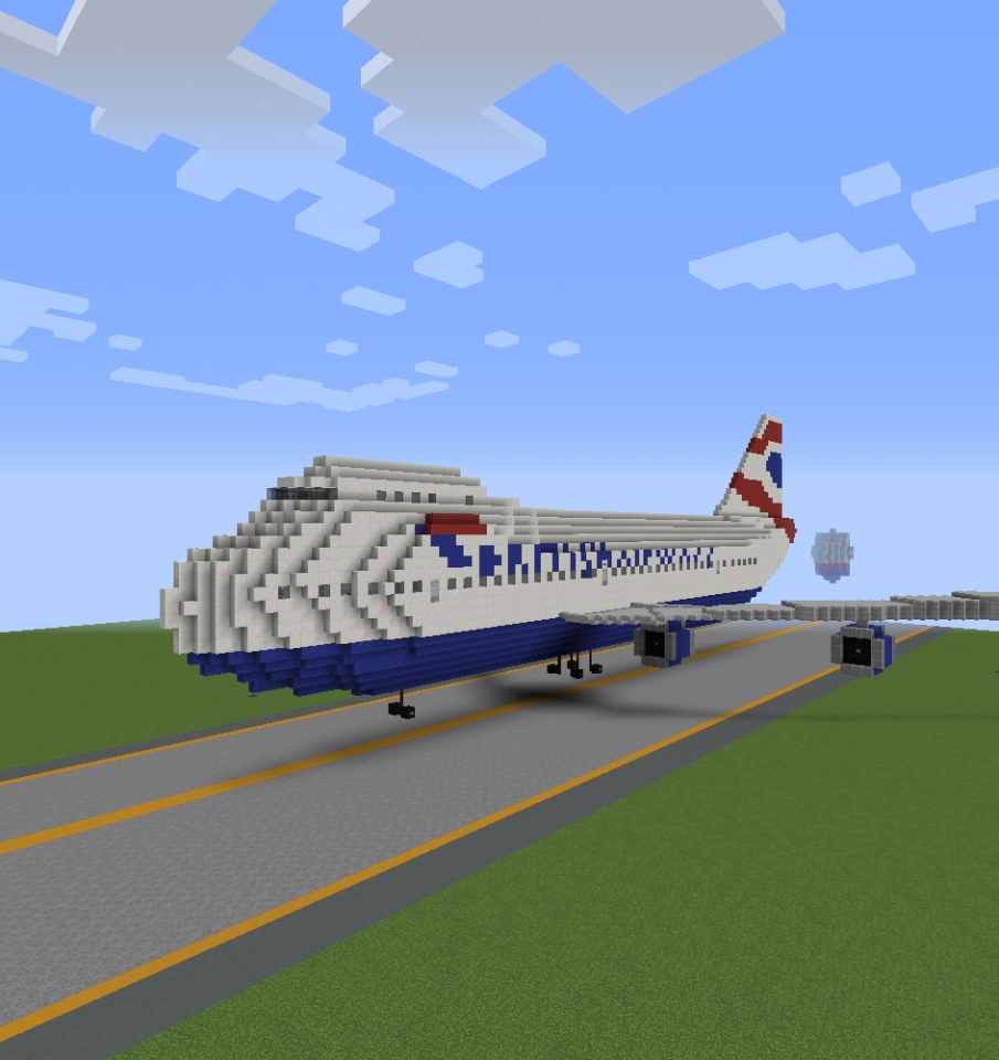 Boeing 747-400 Livery Pack Minecraft Map