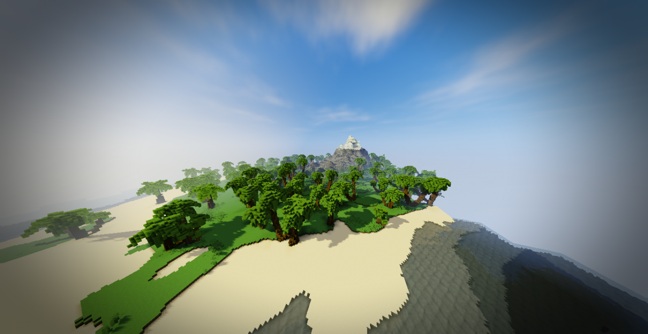Paradise island TERRAFORMING Minecraft Map