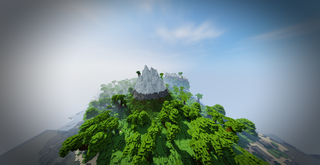 Mountain and island TERRAFORMING Minecraft Map