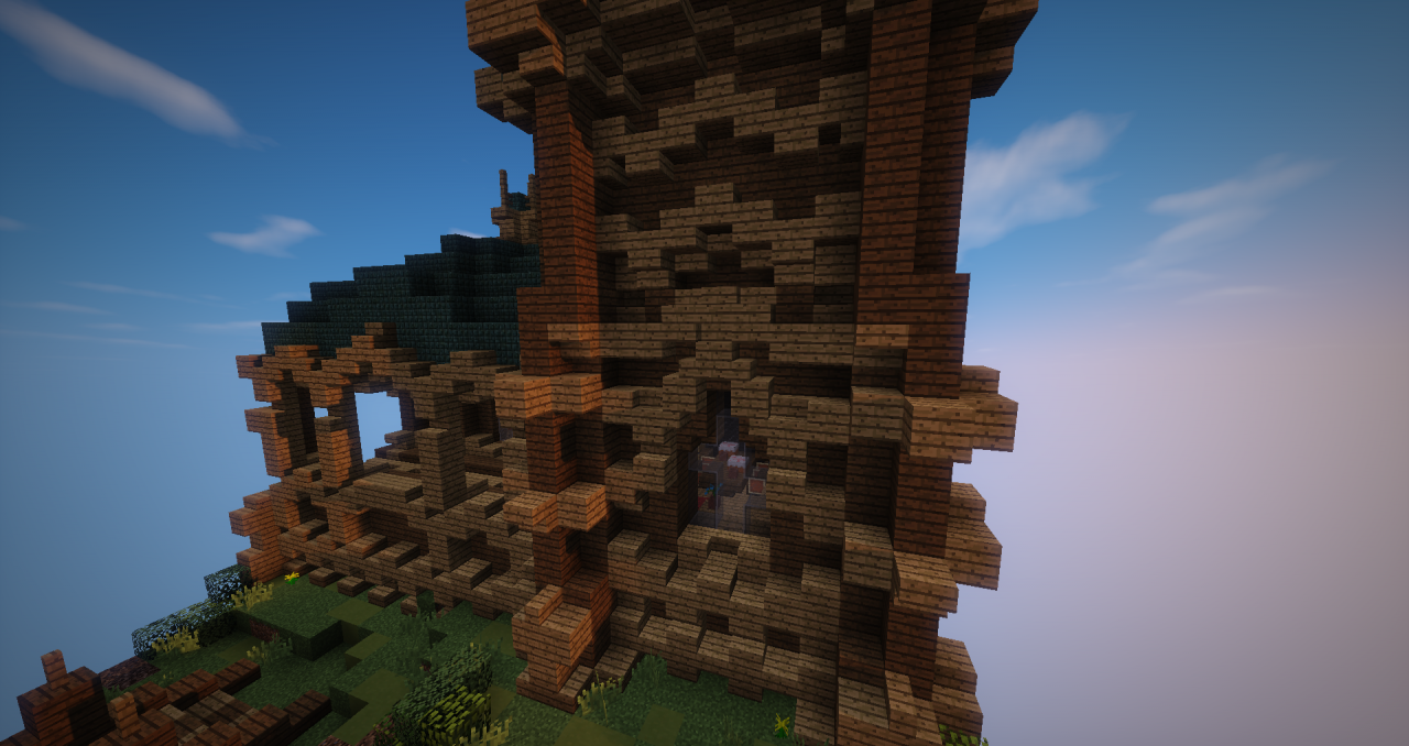 [PLOT] - a Small Wooden palace - Minecraft Map