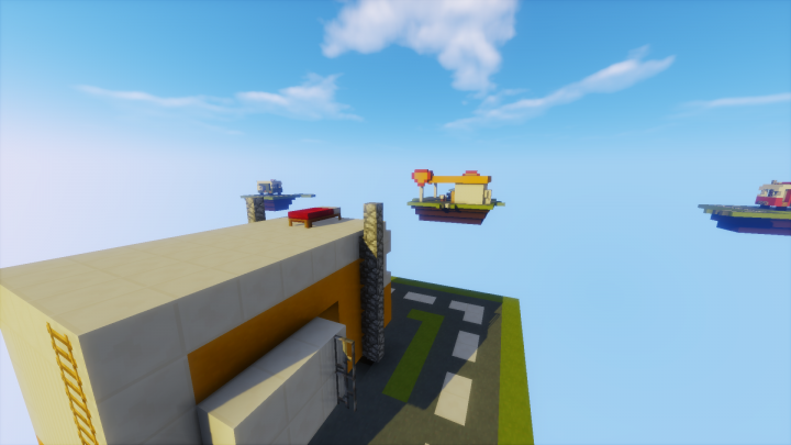 Bedwars map 4x4 Cars Minecraft Map