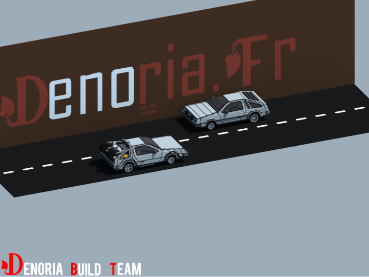 Delorean DMC-12 Retour Vers le Future / Back To The Future Minecraft Map