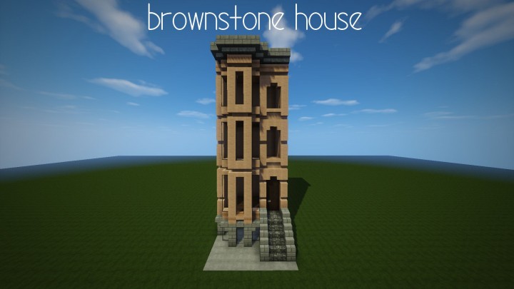 a Brownstone House Minecraft Map