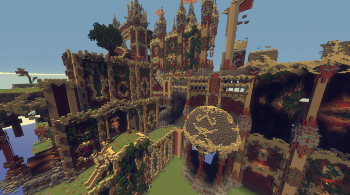 The wizard in action Minecraft Map