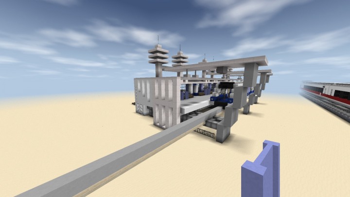 Modern Monorail Station Minecraft Map