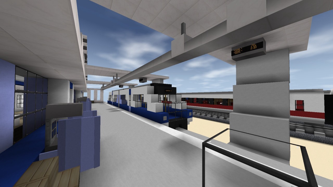 Modern Monorail Station Minecraft Map