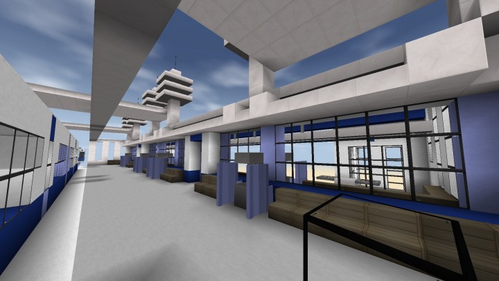 Modern Monorail Station Minecraft Map