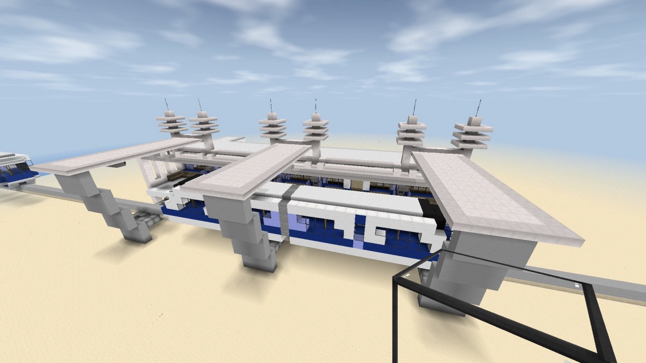 Modern Monorail Station Minecraft Map