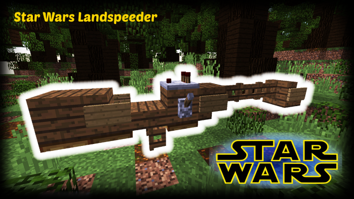 Minecraft - How to make a Star Wars Speeder Bike Minecraft Project