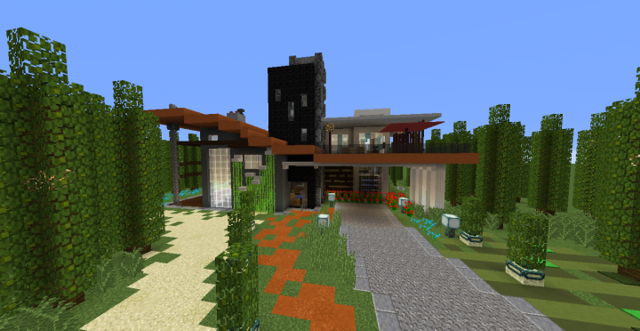 [20+1 Sub Special] Modern House Minecraft Map