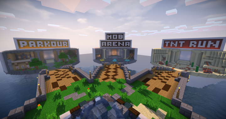 Minigames hub - 6 islands Minecraft Map