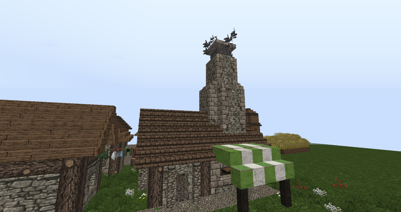 Improved Village ( With Conquest Mod ) Minecraft Map