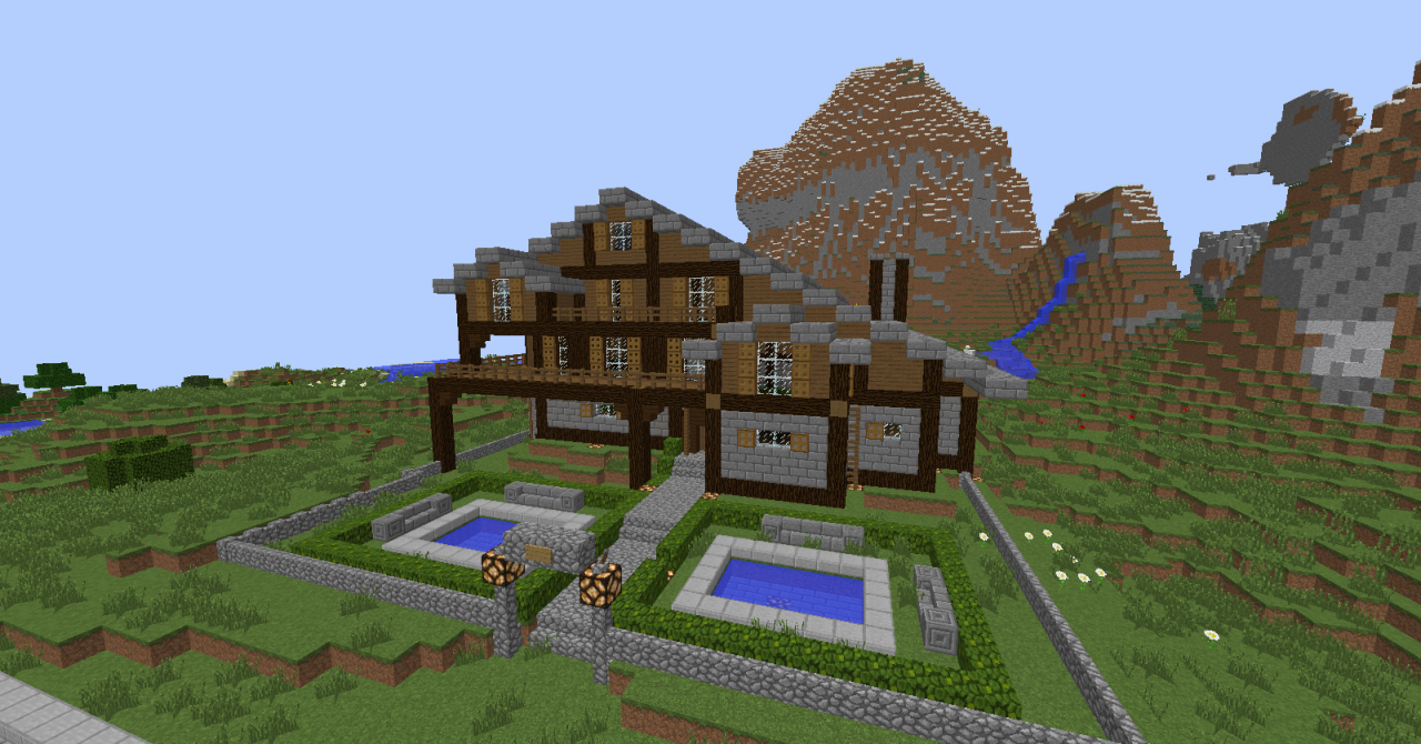 Wooden chalet Minecraft Map