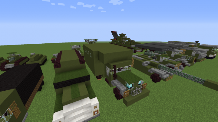 Soviet and Russian military vehicles Minecraft Map