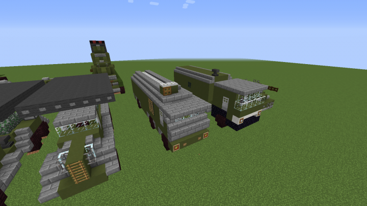 Soviet and Russian military vehicles Minecraft Map