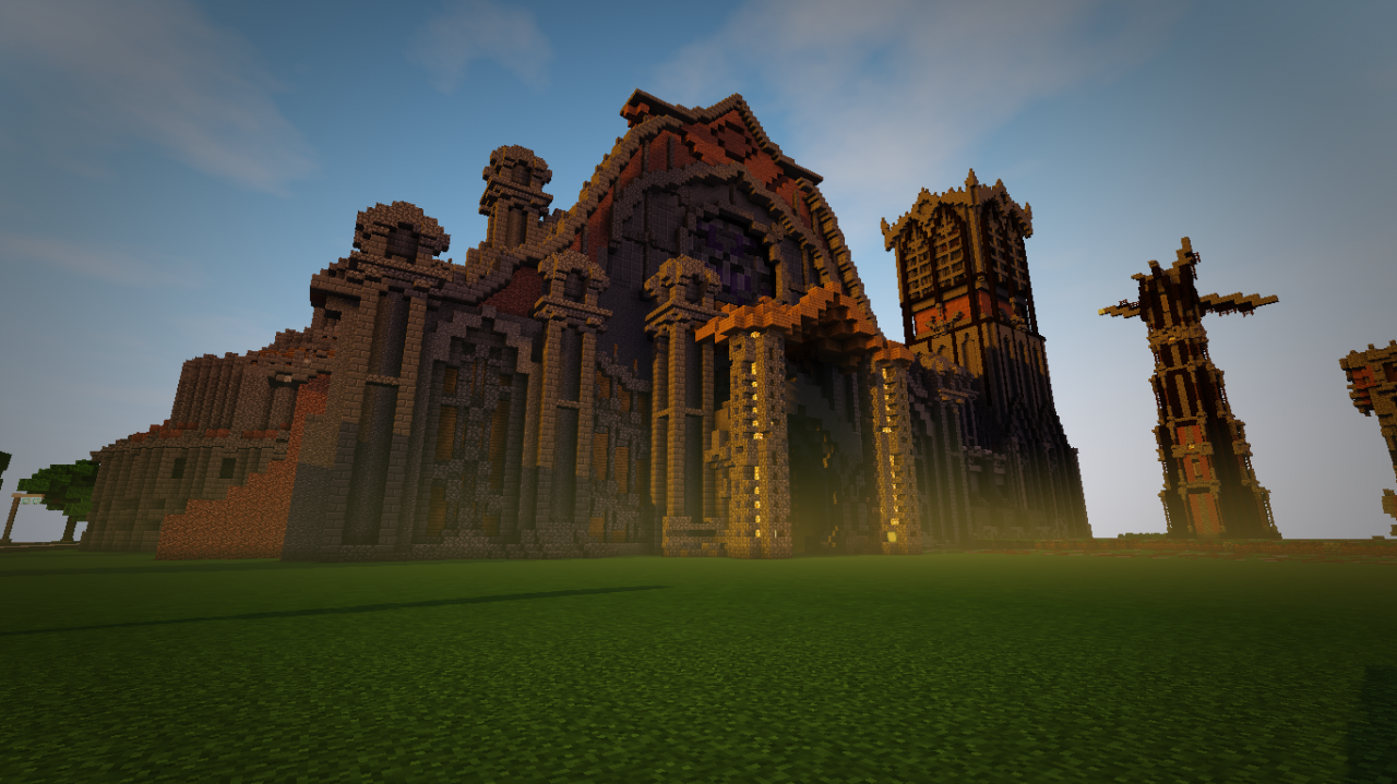 Gothic Cathedral (now With schematic) Minecraft Map