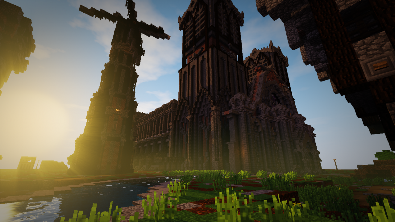 Gothic Cathedral (now With schematic) Minecraft Map