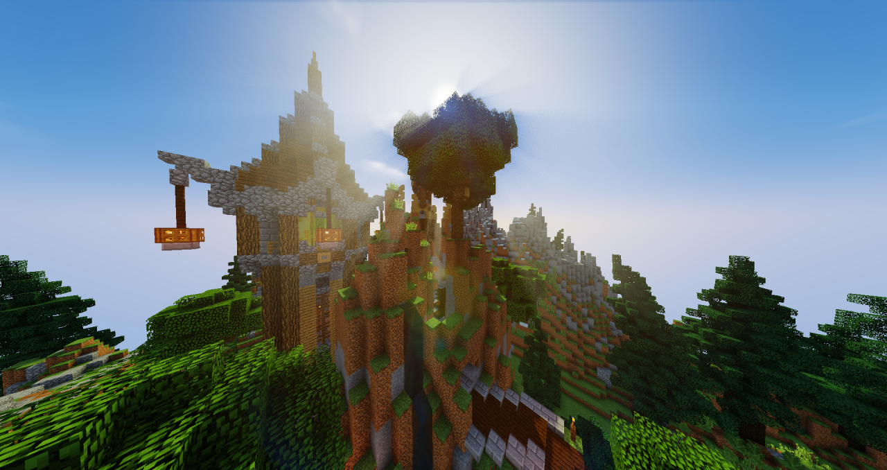 Two tower island - Castle - Camp - House - much more! Minecraft Map