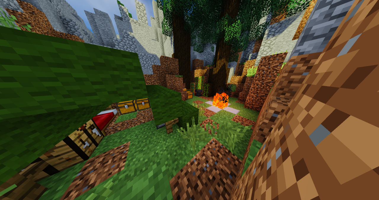 Two tower island - Castle - Camp - House - much more! Minecraft Map