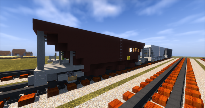 L&M 50ft Covered Hopper Brown Minecraft Map