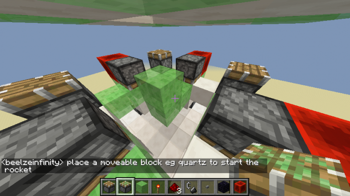 redstone rocket Minecraft Map