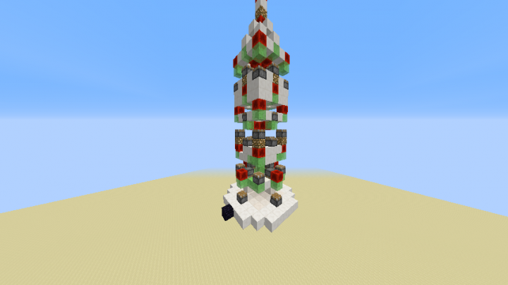 redstone rocket Minecraft Map