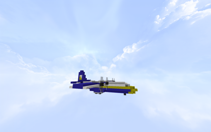 Blue Angels C-130T "Fat Albert" 1:1 Minecraft Map