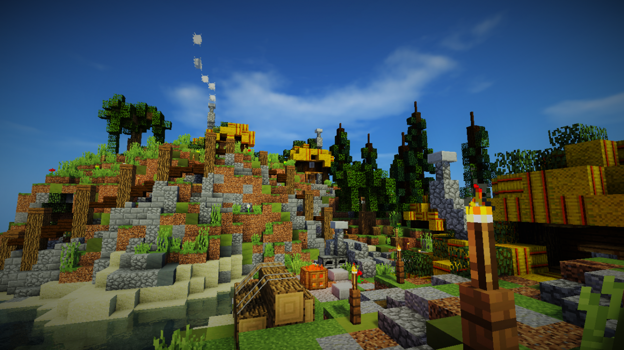 Small Beach Village Minecraft Map