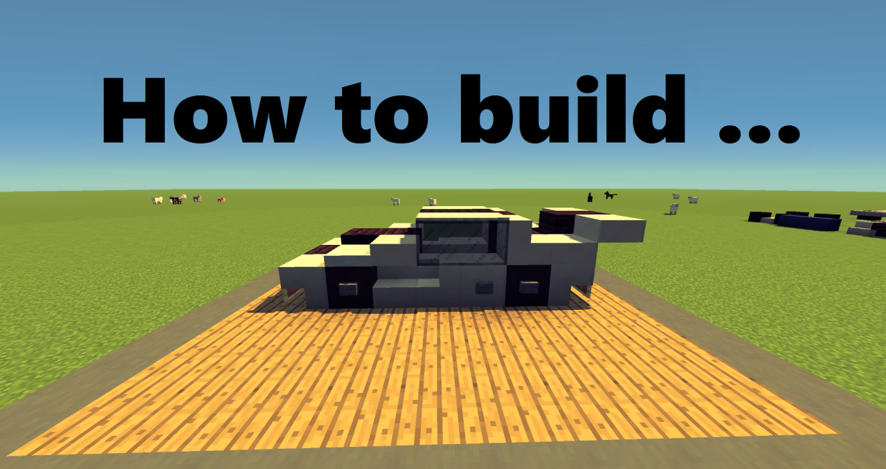 How to build ... Sport car Minecraft Map