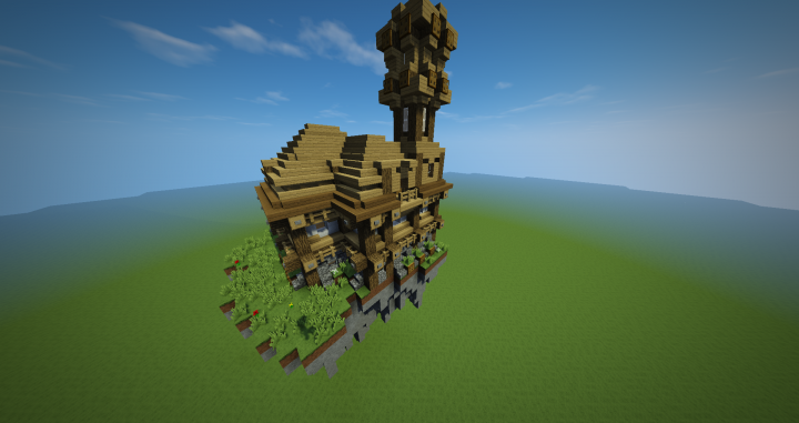 Simple floating House Minecraft Map