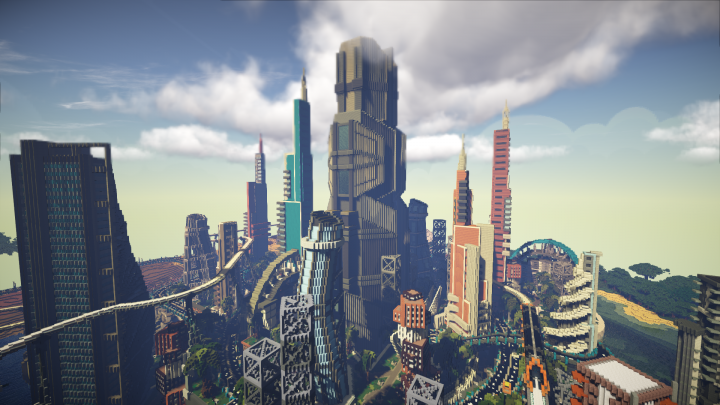 Luccid Utopia - City of the Future Minecraft Map