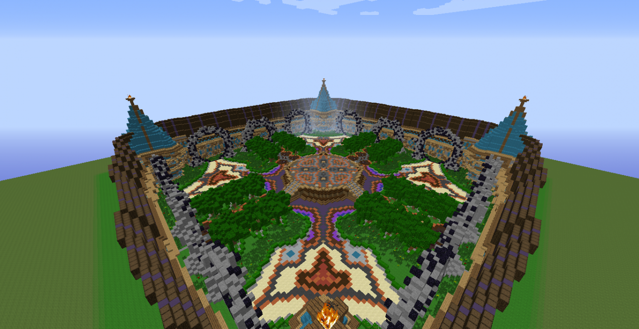 Hub Spawn 12 Portals Minecraft Map