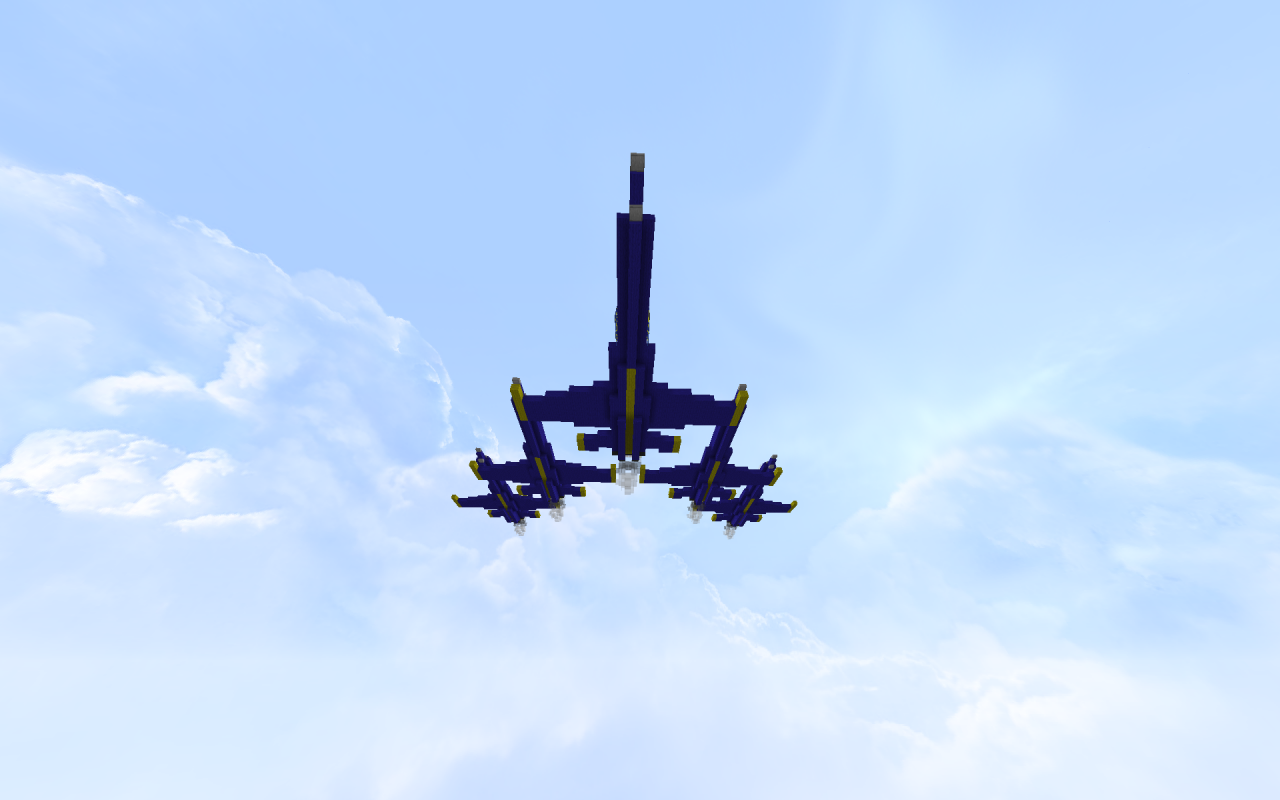 Blue Angels F/A-18A Hornet 2:1 Minecraft Map