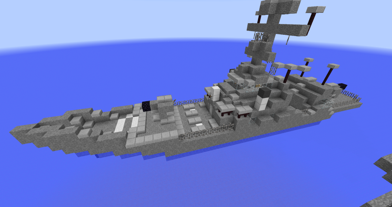 All of my Naval Builds in Chronological Order Minecraft Map