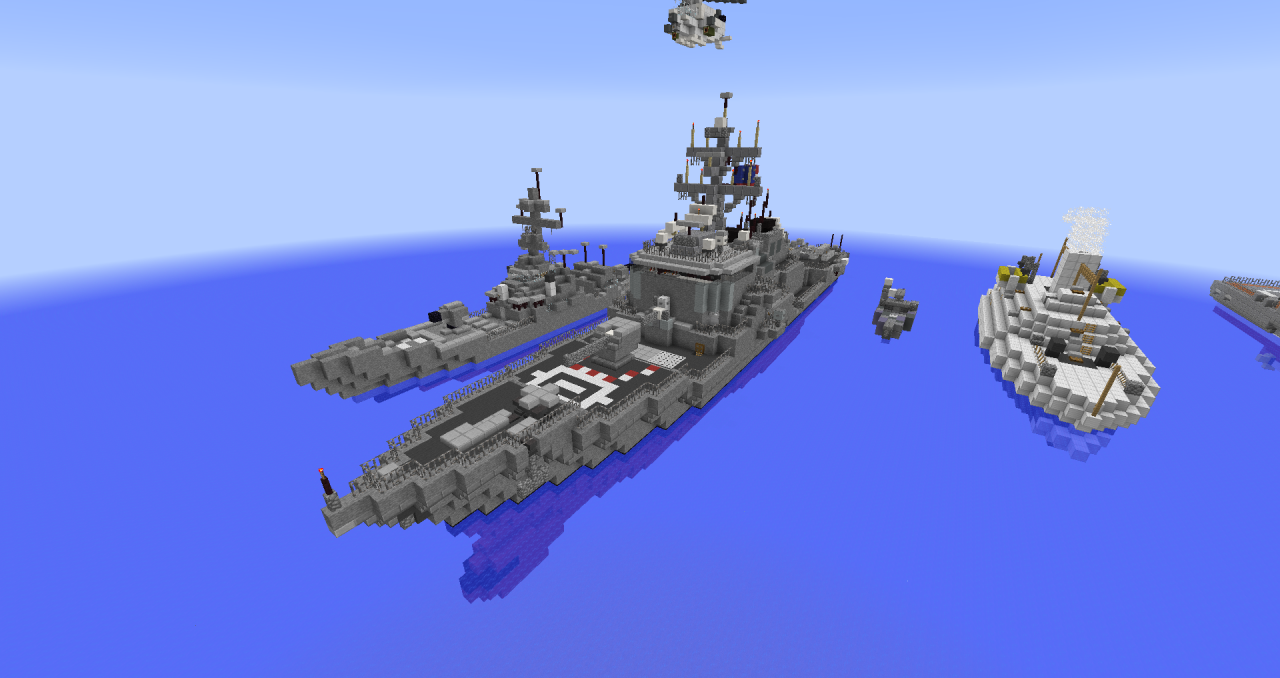 All of my Naval Builds in Chronological Order Minecraft Map