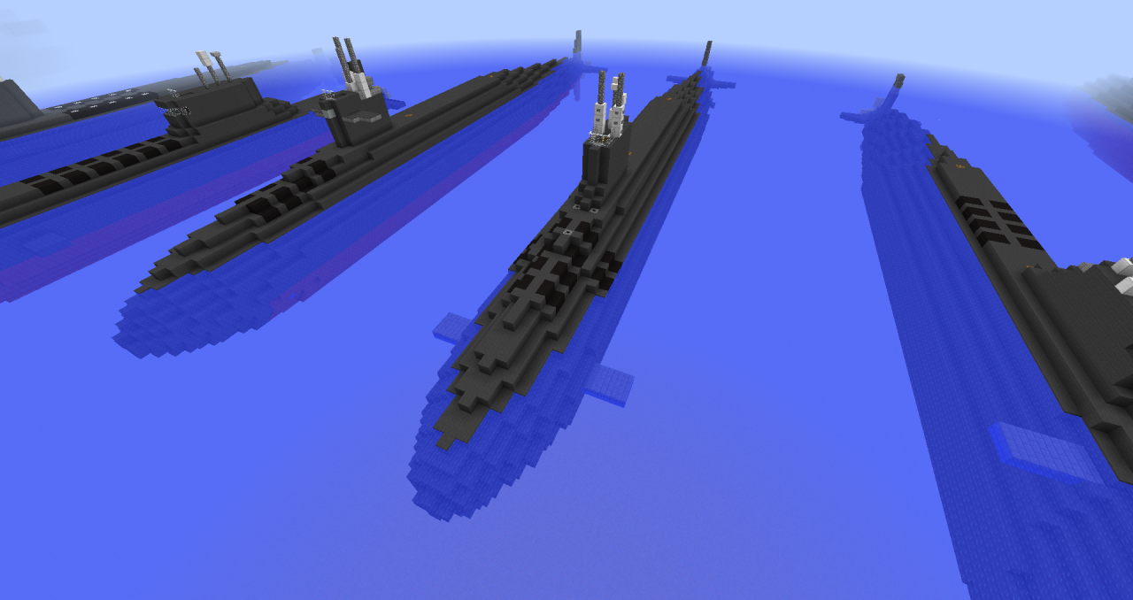 All of my Naval Builds in Chronological Order Minecraft Map