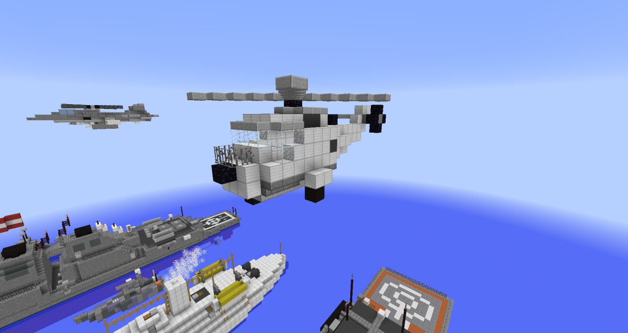 All of my Naval Builds in Chronological Order Minecraft Map