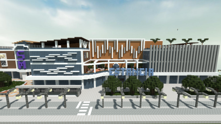 Estancia Terraces Modern Mall Minecraft Project