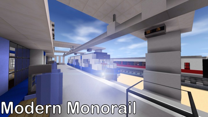 Modern Monorail Station Minecraft Map
