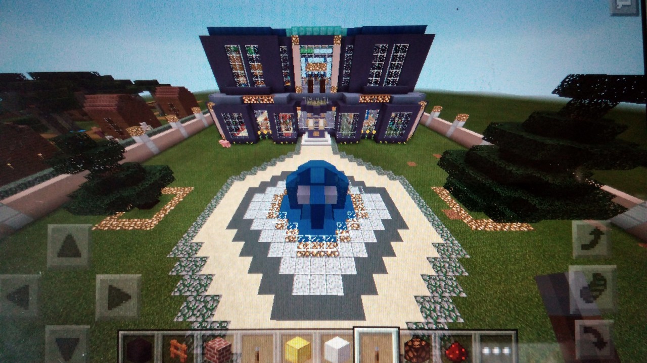 Blue Modern-Natural House Minecraft Map