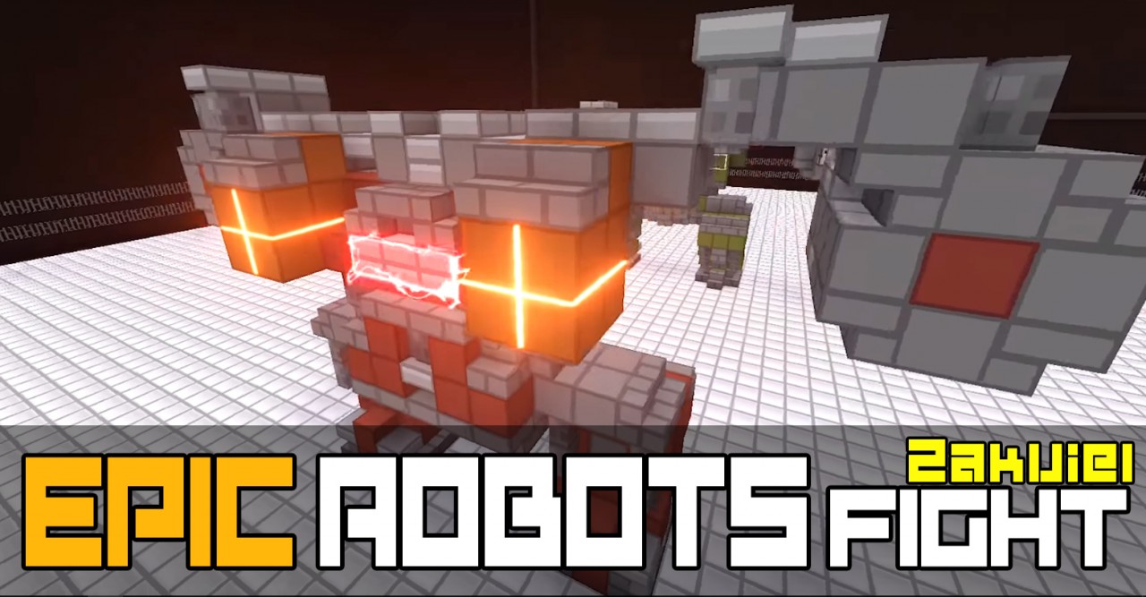 EPIC ROBOTS FIGHT MAP IN MINECRAFT Minecraft Map