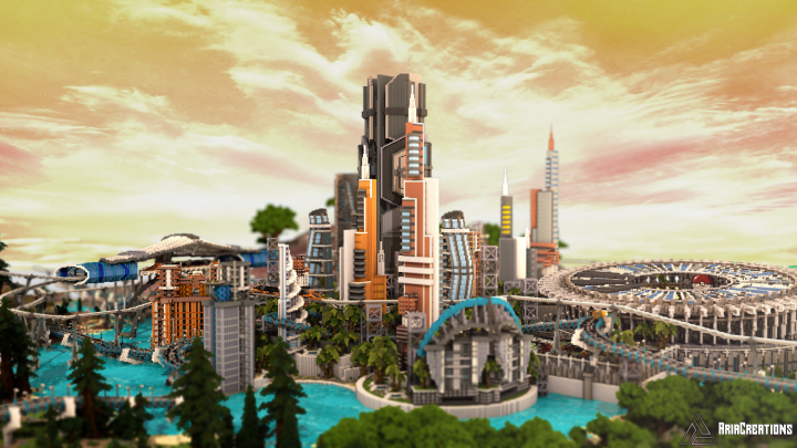 Luccid Utopia - City of the Future Minecraft Map