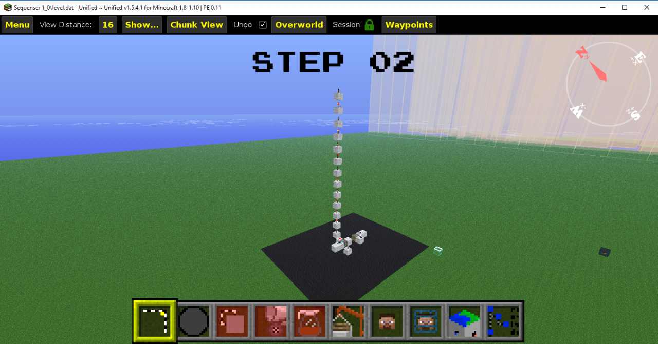 Sequencer Pattern Brain Minecraft Map