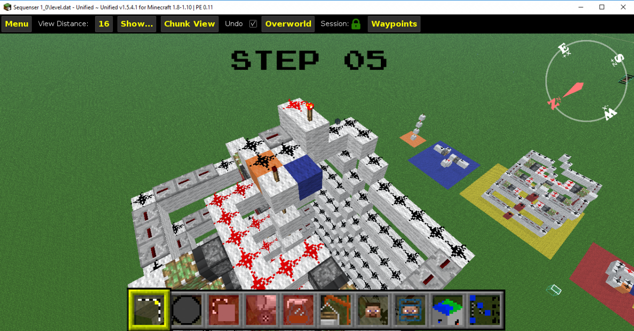 Sequencer Pattern Brain Minecraft Map