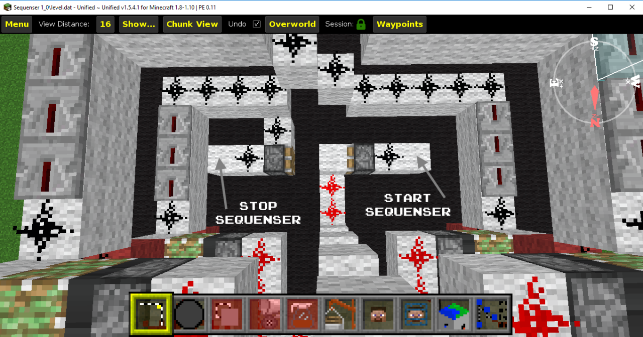 Sequencer Pattern Brain Minecraft Map